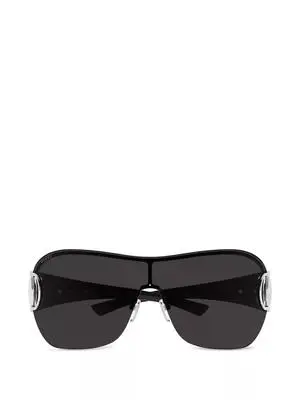 Gucci Horsebit Shield-frame Sunglasses - Black