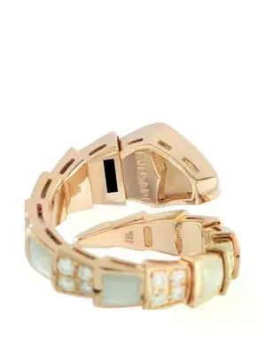BVLGARI Serpenti Viper Diamond And Mother-of-pearl Ring