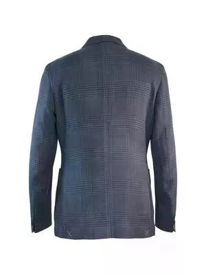 Eleventy Plaid Notch-lapel Blazer