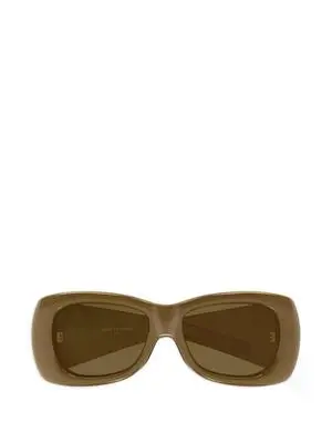 Saint Laurent Rectangle-frame Sunglasses - Brown