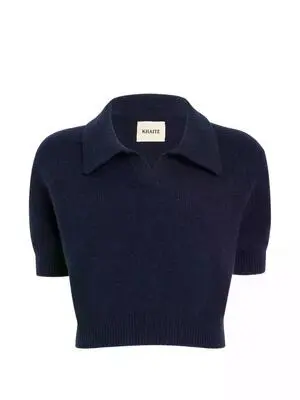 Khaite Leni Knit Polo Sweater