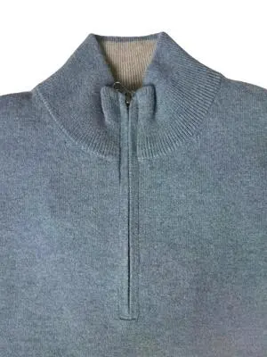 Hartford Quarter-zip Knit Sweater - Blue