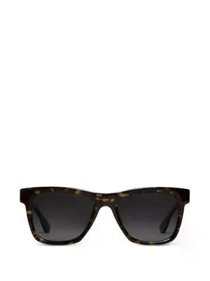 KREWE DU OPTIC Rory Square-frame Sunglasses - Brown