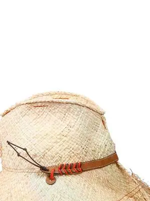 CUBA LAB Fringed Woven Hat