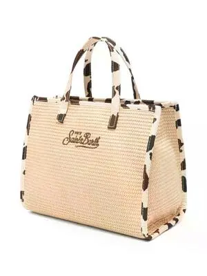MC2 SAINT BARTH Cow-print Logo-patch Tote Bag