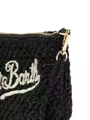 MC2 SAINT BARTH Embroidered Raffia Pouch