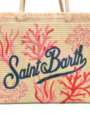 MC2 SAINT BARTH Embroidered Tote Bag - Neutrals