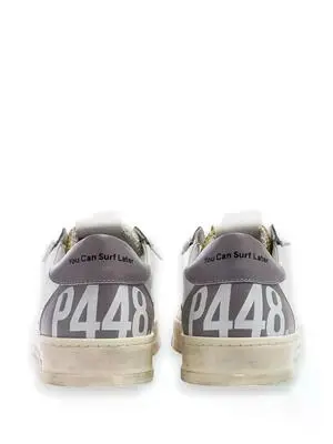 P448 Jack Sweden Logo-perforated Sneakers - White