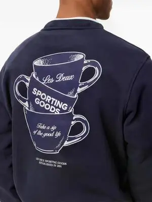 LES DEUX Graphic Print Sweatshirt