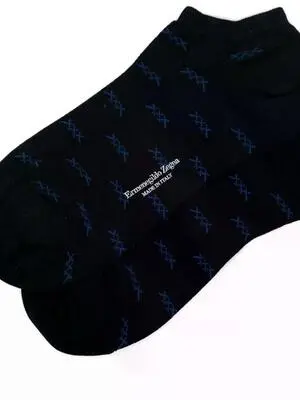 Zegna Triple Stitch Ankle Socks