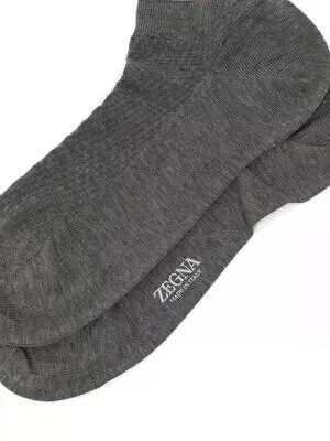 Zegna Sleek Dash Socks - Grey
