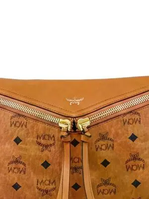 Mcm Diamant 3d Tassel Detail Shoulder Bag - Brown