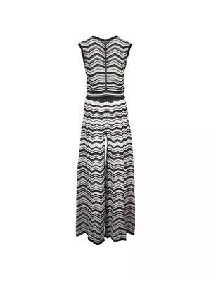 D.exterior Chevron-knit Drawstring Jumpsuit