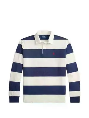 Polo Ralph Lauren Striped Long-sleeve Rugby Shirt - Blue