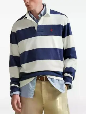 Polo Ralph Lauren Striped Long-sleeve Rugby Shirt - Blue