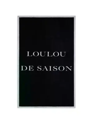 Loulou De Saison Printed Towel - Black