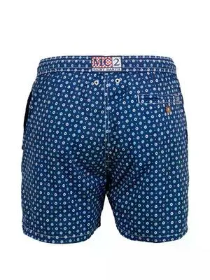 MC2 SAINT BARTH Floral-print Swim Shorts - Blue