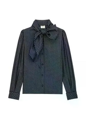 Saint Laurent Pussy Bow Blouses