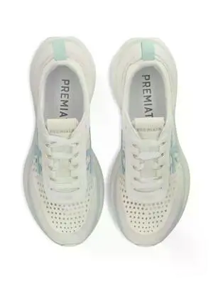 Premiata Perforated-detail Sneakers - White