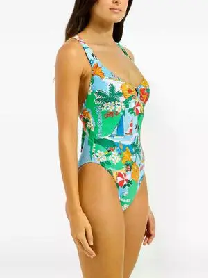 Seafolly Ring-front Halterneck One-piece Swimsuit