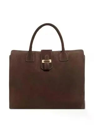 NILI LOTAN Lou Suede Tote Bag - Brown