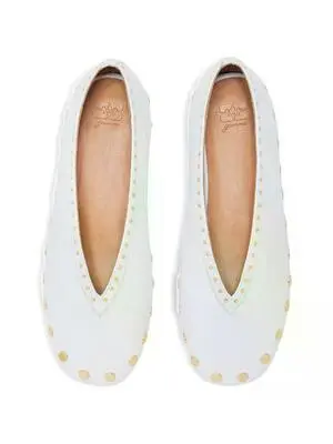 GANNI Embellished Ballet Flats