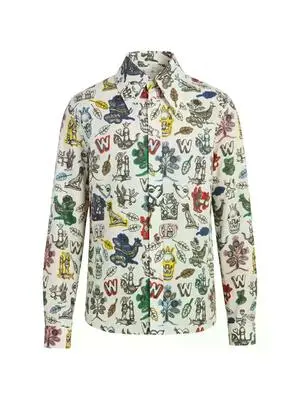 WALTER VAN BEIRENDONCK W-shirt Graphic-print Shirt