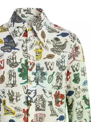 WALTER VAN BEIRENDONCK W-shirt Graphic-print Shirt