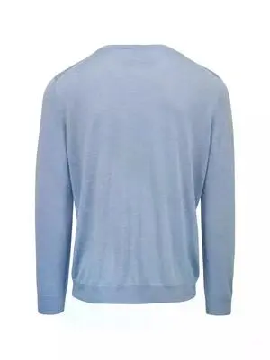 Zegna Fine-knit Crew-neck Sweater - Blue