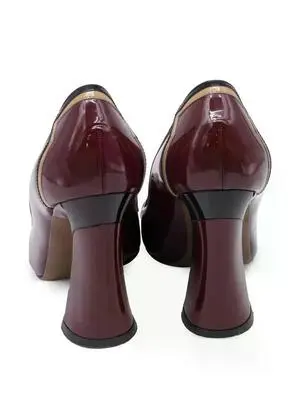 Marni Leather Block Heel Pumps