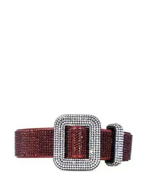 Benedetta Bruzziches Crystal-embellished Belt - Red