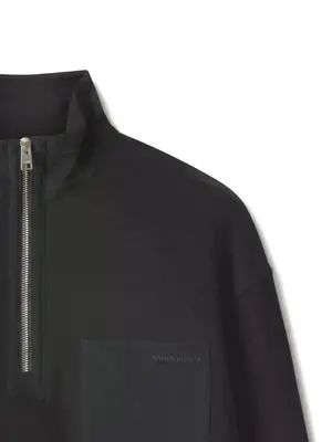 Maison Kitsuné Half-zip Nylon-pocket Sweater