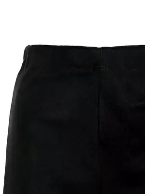 Rick Owens Leather High-waist Shorts - Black