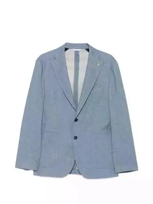 MANUEL RITZ Single-breated Blazer - Blue