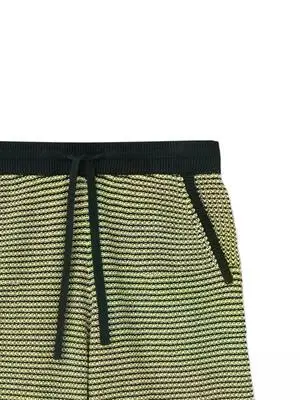 Nanushka Striped Knitted Shorts
