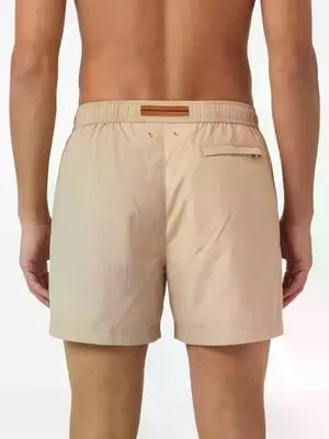 Zegna Drawstring-waist Swim Shorts - Neutrals