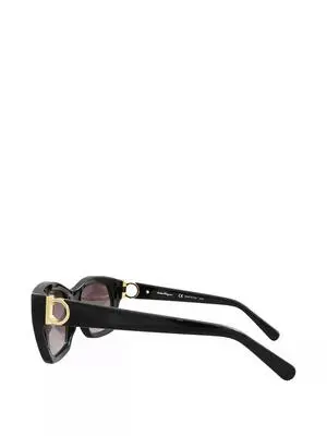 FERRAGAMO Gancini Rectangle-frame Sunglasses
