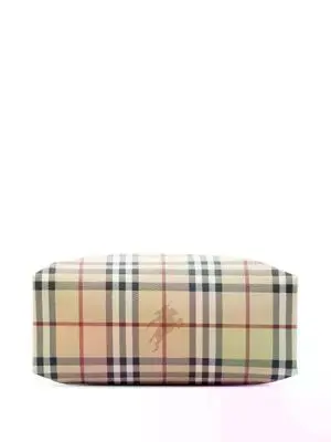 Burberry Haymarket Check Coated Canvas Tote Bag - Neutrals