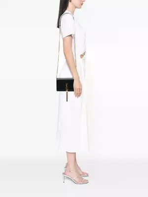 Saint Laurent Monogram Kate Tassel Chain Wallet Crossbody Bag - Black