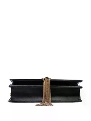 Saint Laurent Monogram Kate Tassel Chain Wallet Crossbody Bag - Black