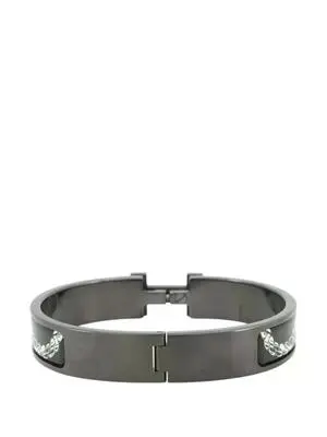 Hermès Enamel Clic Hh Metallique Bracelet - Black