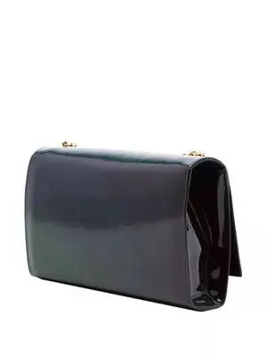 Saint Laurent Medium Patent Monogram Kate Crossbody Bag - Black