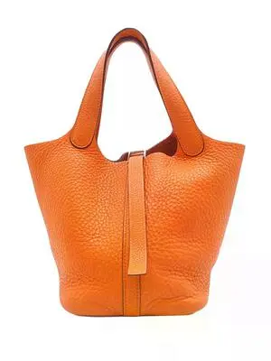 Hermès 2008 Clemence Picotin Lock 18 Handbag - Orange