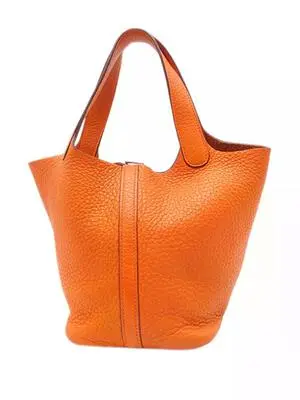Hermès 2008 Clemence Picotin Lock 18 Handbag - Orange