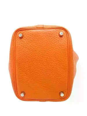 Hermès 2008 Clemence Picotin Lock 18 Handbag - Orange