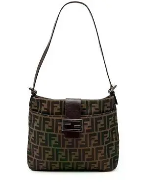 Fendi Zucca Canvas Shoulder Bag