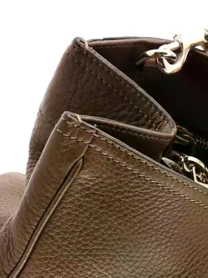 Gucci Bamboo Shopper Leather Large Tote Bag - Brown