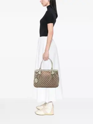 Gucci Gg Canvas Sukey Tote Bag - Brown