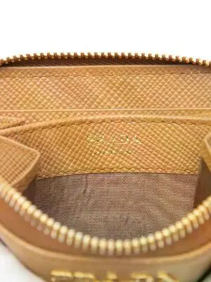 Prada 2013-2025 Saffiano Zip Around Coin Pouch