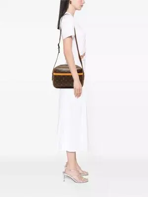 LOUIS VUITTON 2005 Monogram Reporter Pm Crossbody Bag - Brown